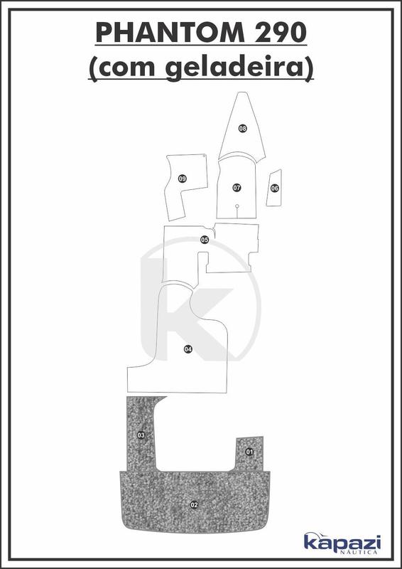 Tapete Têxtil Nauti Clean para Phantom 290 Com Geladeira - Plataforma ...