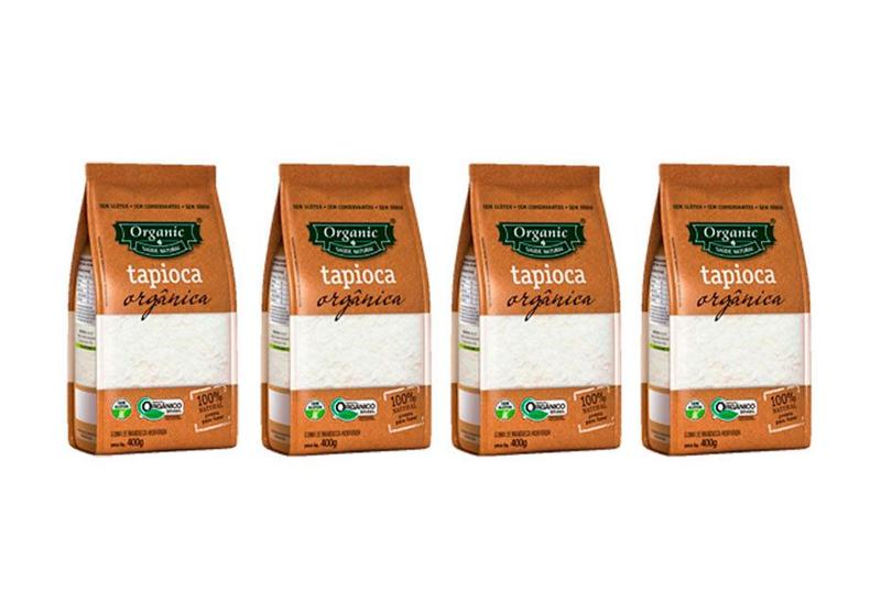 Tapioca Orgânica Organic 400 Gramas - 4 pacotes - Tapioca - Magazine Luiza