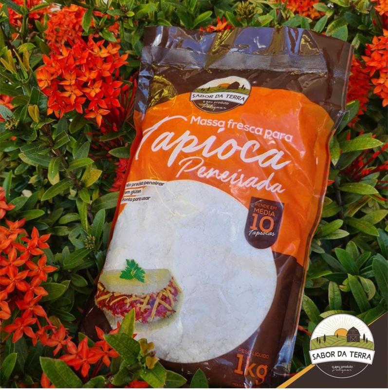 Tapioca peneirada pronta para usar Sabor da terra 1 kg - Tapioca ...