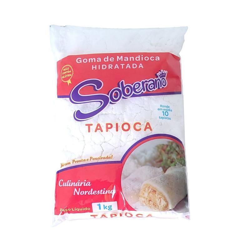 Tapioca Pronta - Goma de Mandioca Hidratada Sem Glúten 1KG - Soberano ...