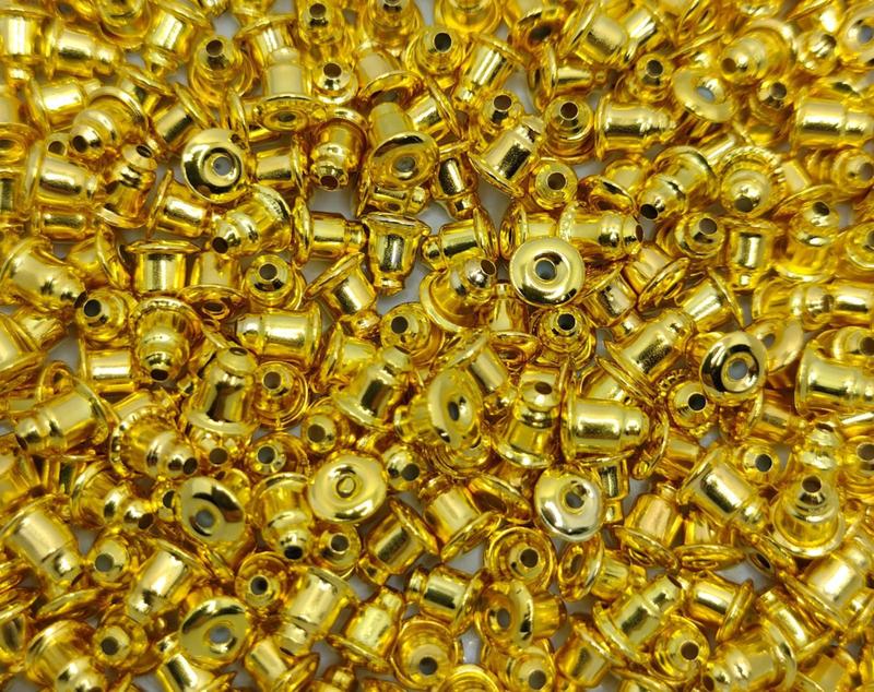 Tarracha para Brinco Fecho Bala Dourado - 100 Und - Mimos de Lembranças ...