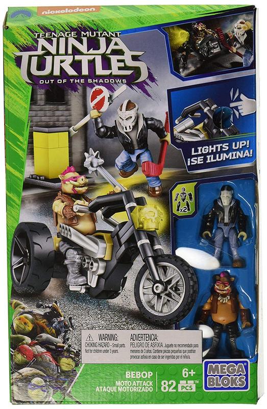 Tartarugas Ninja Mega Bloks - Bebop Ataque Motorizado - Mattel ...