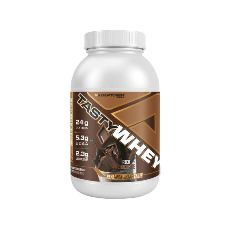 Tasty Whey Rich Chocolate 900g - Adaptogen Science - Whey Protein ...