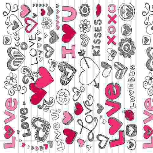 Tecido Adesivo Love - Deco Art - Adesivo Decorativo - Magazine Luiza