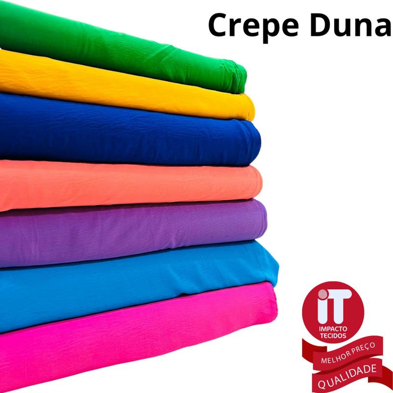 Tecido Crepe Duna / Air Flow l Liso 1m x 1,50 - Impacto Tecidos ...
