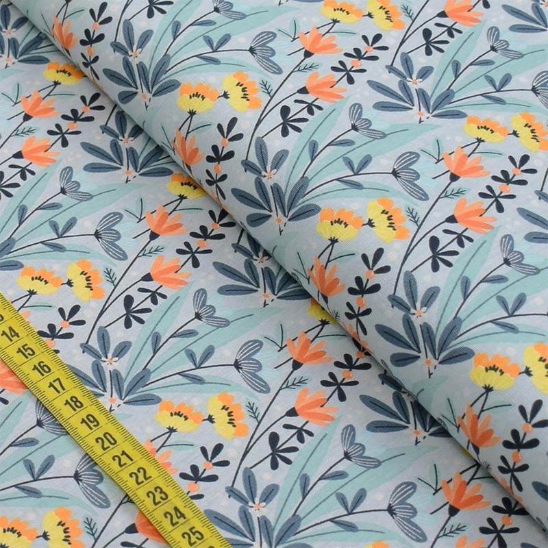 Tecido Estampado para Patchwork - Modern Flowers 2 (0,50x1,40 ...