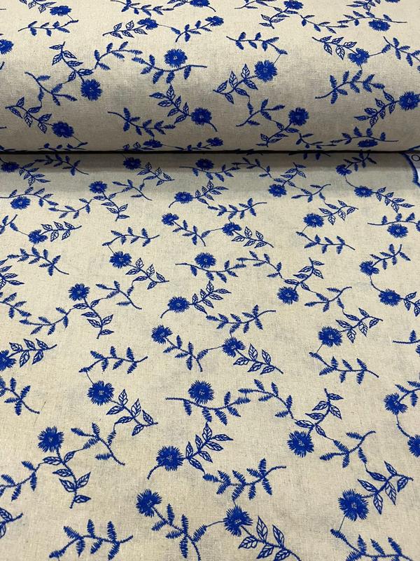 Tecido Linho Bordado 1m x 1,4m - Impacto tecidos - Tecidos - Magazine Luiza