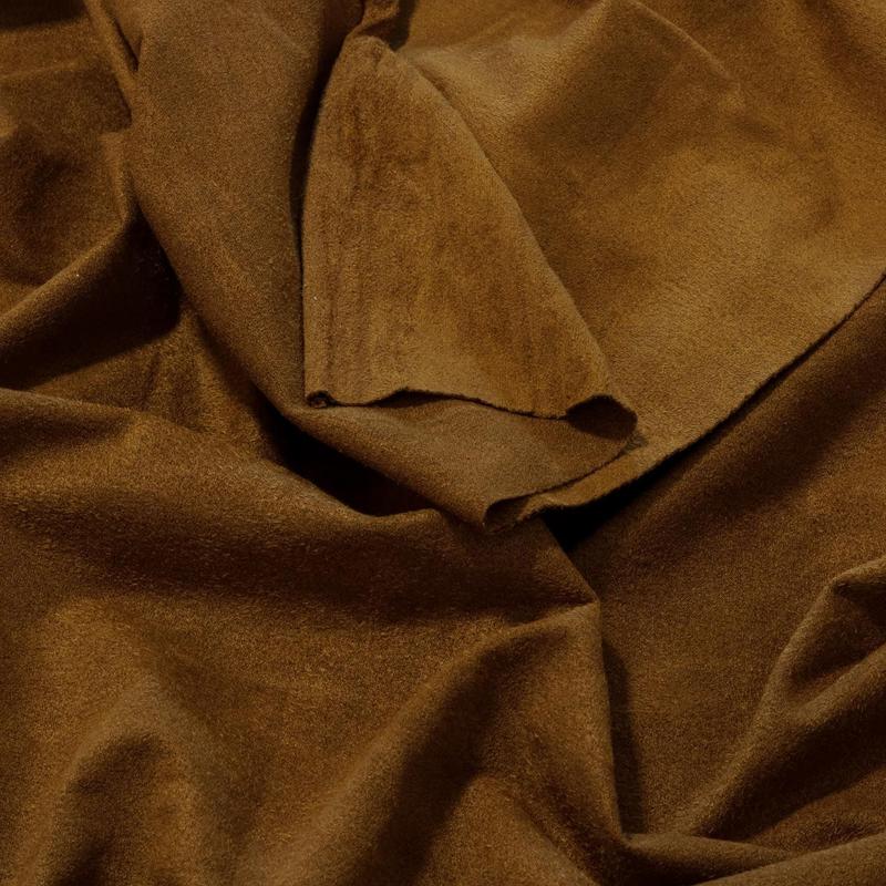 Tecido Malha Suede Marrom Toque de Pele Lisa Com Elastano ...
