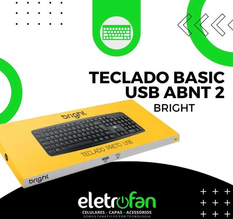 Teclado básic USB abnt - Bright - Teclado - Magazine Luiza