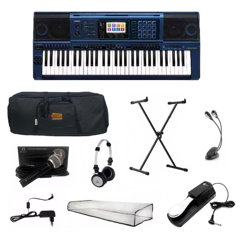 Teclado Casio MZ X500 Arranjador 61 Teclas Completo Kit Mãe - Teclado ...
