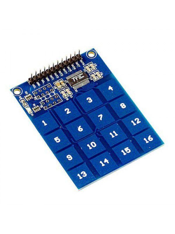 Teclado de Membrana Matricial Capacitivo - 4x4 - Arduino - Robótica ...