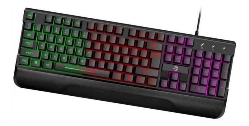 Teclado Gamer Brazil PC BPC-K1038 - Preto com Rainbow RGB - Teclado ...