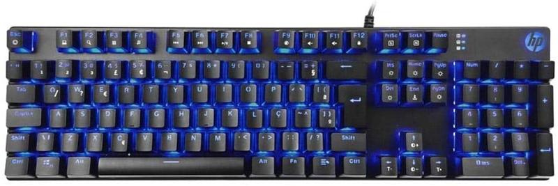 Teclado Gamer HP GK400F Preto com LED - Teclado Gamer - Magazine Luiza