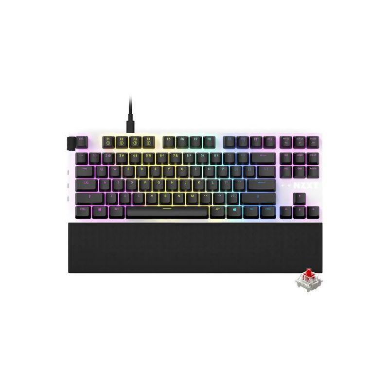 Teclado Gamer Mecânico Nzxt Function Tkl Usb Rgb Ingles Branco Kb 1Tkus ...