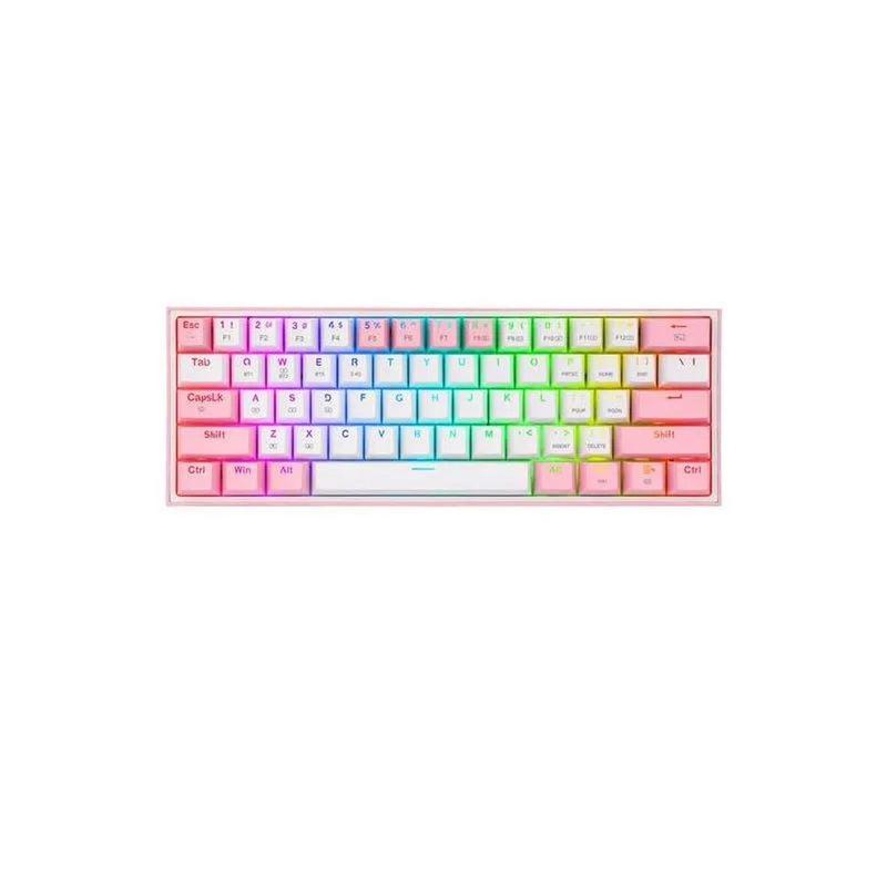 Teclado Gamer Redragon Fizz Pro K616 Rgb Wp Com E Sem Fio Ingles Branco ...