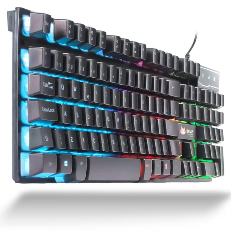Teclado Gamer Semi-mecânico KP-2043 RGB LED Anti-Ghosting Computador Pc ...