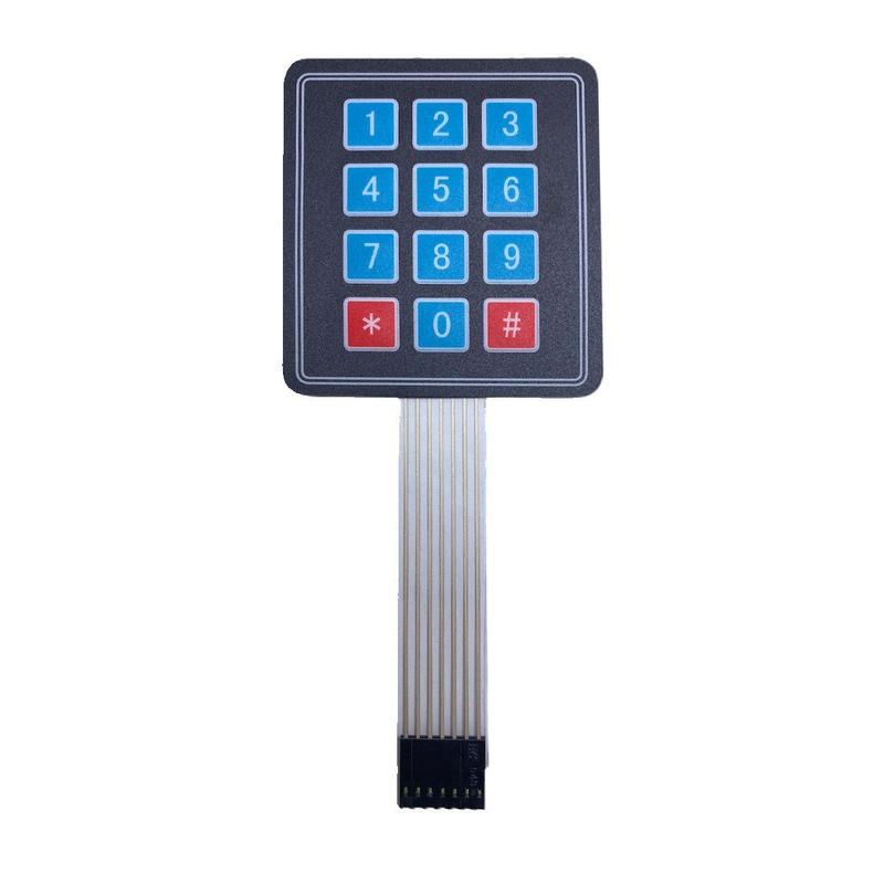 Teclado Matricial Membrana 12 Teclas Arduino - Eletronica Castro ...