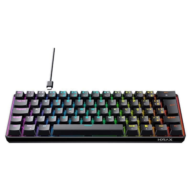 Teclado Mecanico Gamer Hyrax Thunder HCK61B RGB - Teclado - Magazine Luiza
