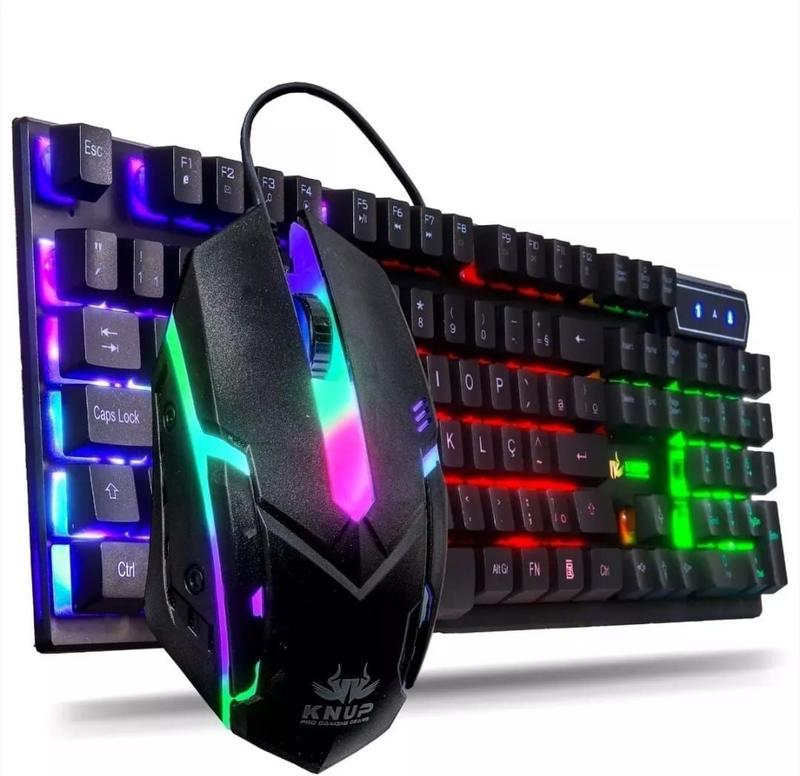 Teclado + Mouse Gamer RGB Knup KP-2054 - NKUP - Kit Teclado e Mouse ...
