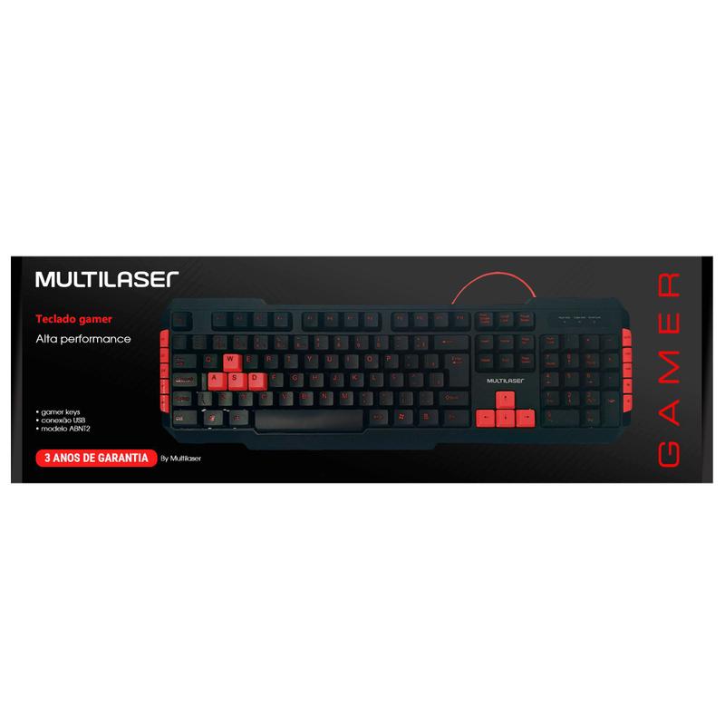 Teclado Multimídia Design Gamer Hotkeys Multilaser TC160 - Teclado ...