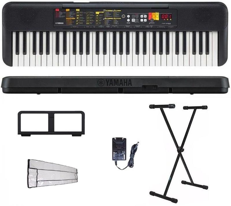 Teclado Musical Yamaha PSR-F52 teclas + Suporte X + Capa Cristal ...