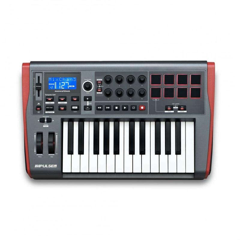 Teclado Novation Controlador Usb Midi Impulse 25 - Controladora DJ ...