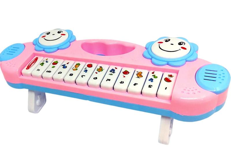 Teclado Piano Bebê Musical A Pilha Com Suporte E Alça Mão - DDG toys ...