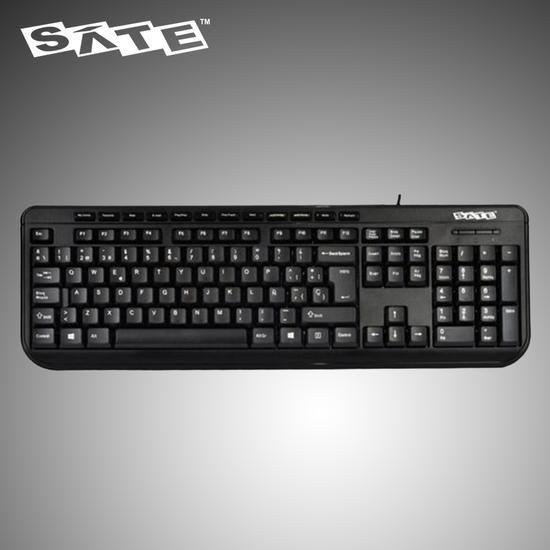 Teclado Sate AK-833 Multimedia Portugues Pret - Satellite - Teclado ...