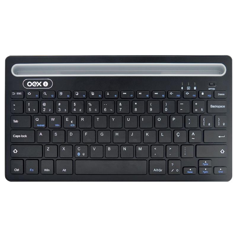 Teclado Sem Fio Bluetooth Class Oex TC502 ABNT2 Preto - Teclado para ...