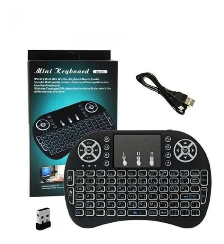 Teclado Sem Fio Mini Keyboard Backlit Android + Nf - Teclado - Magazine ...