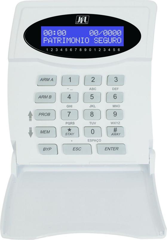 Teclado Sem Fio Para Central Alarme Tec 400 Duo Jfl - Alarme ...