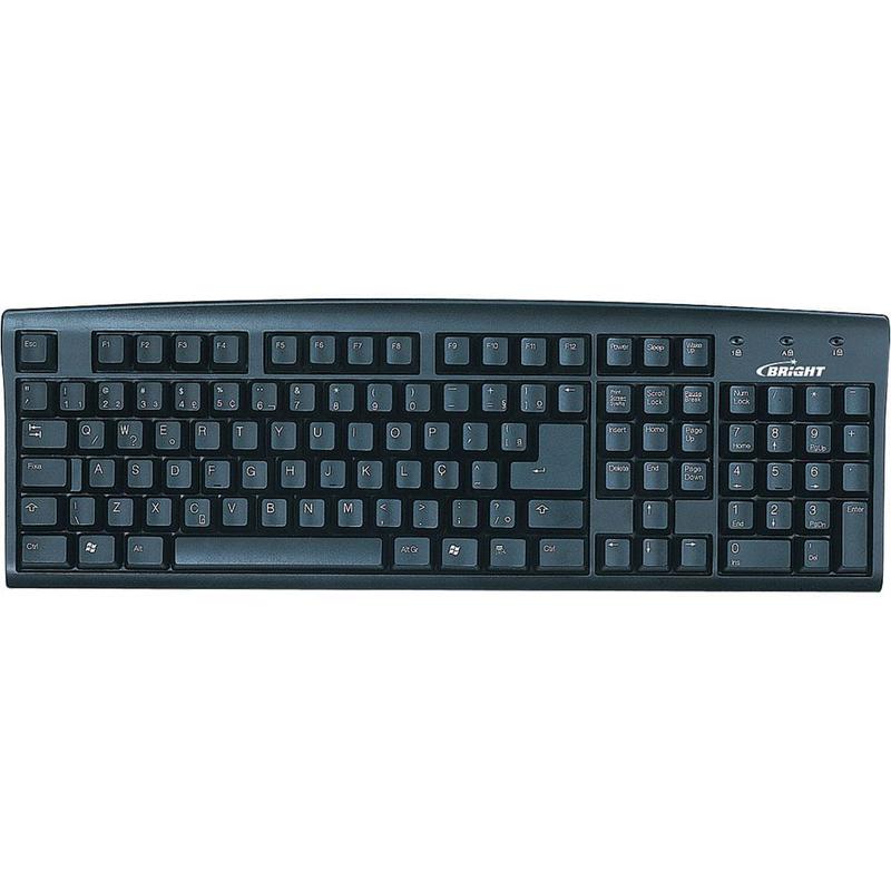 Teclado USB Bright 0014 Preto - Teclado - Magazine Luiza