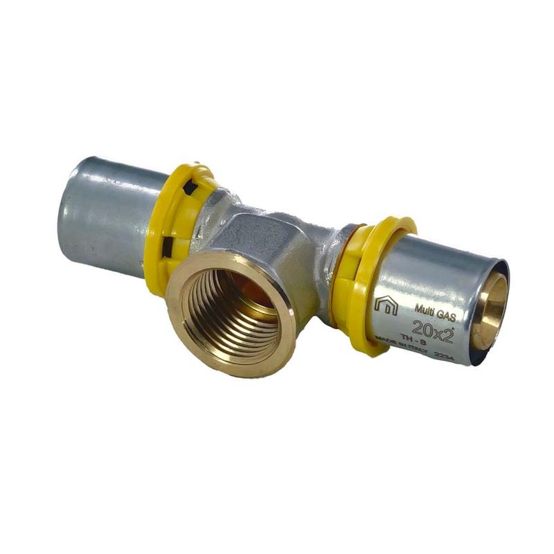 Tee Fêmea Terminal 20 mm x 1/2" NPT - Instalação de Gás - EMMETI ...