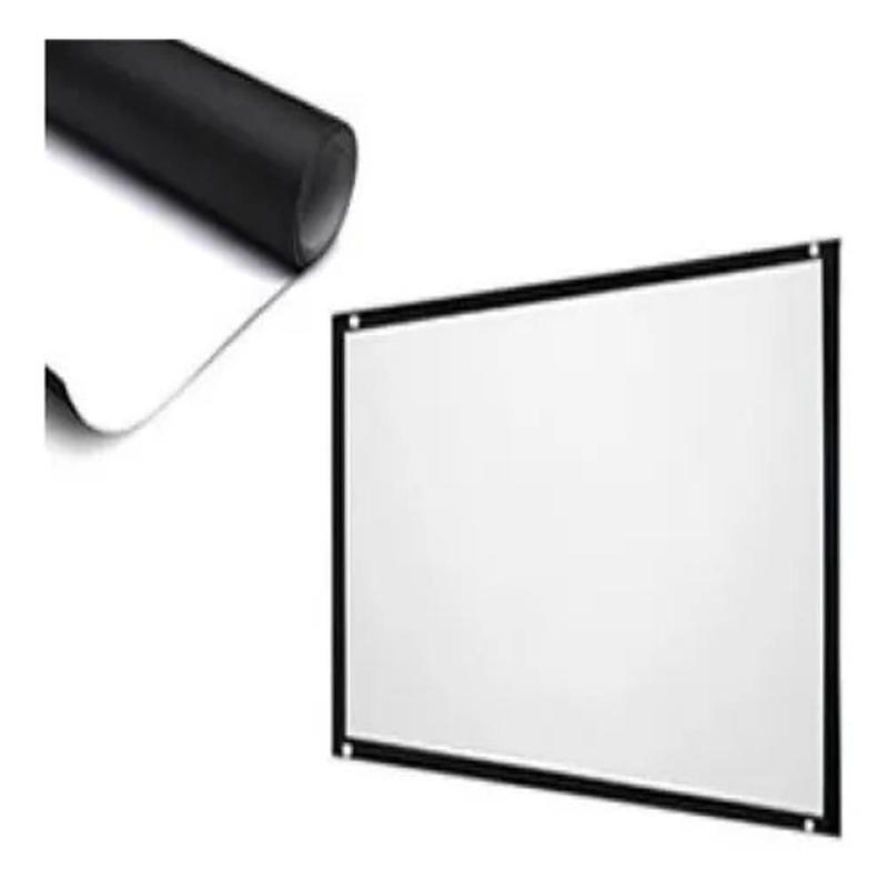 Tela De Projecao 100 Polegadas Datashow Projetor 2 Metros - Makeda ...