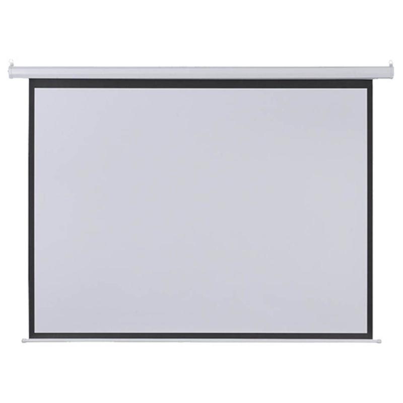 Tela De Projeção Retrátil Elétrica 100"" 2,03 X1,52m 220v Com Controle ...
