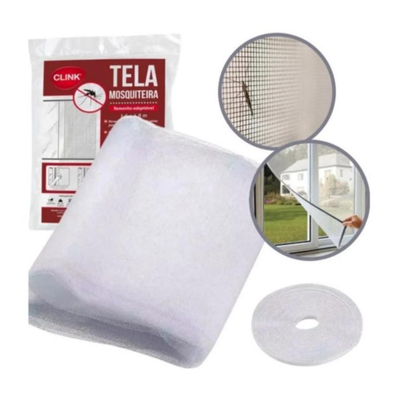 Tela Mosquiteira Para Janela Telinha Anti Bichos e Insetos - Clink ...