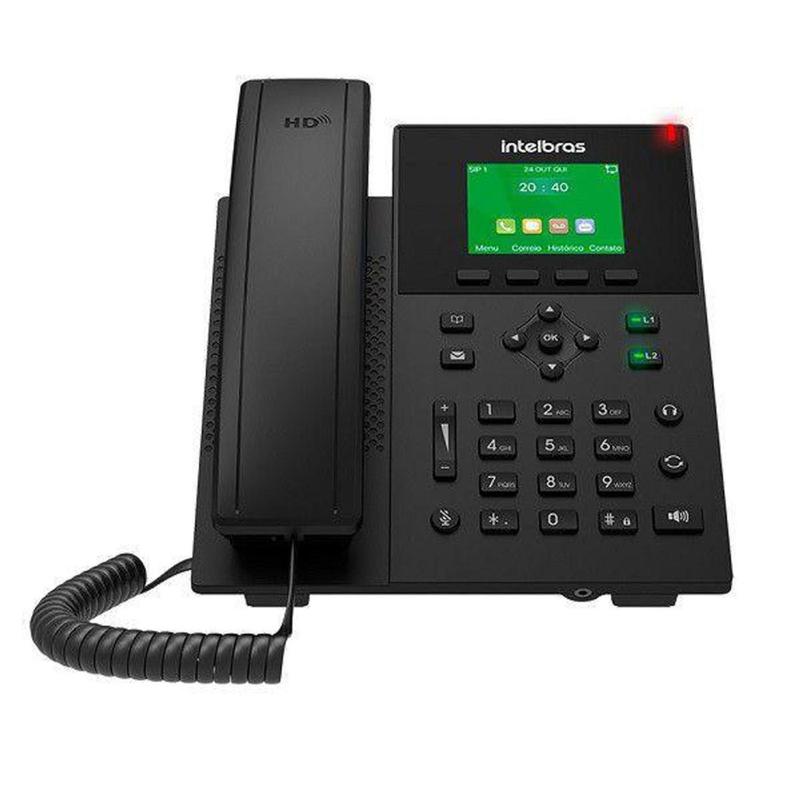 Telefone Ip Voip 6 Contas Sip Poe C/ Display V5501 Intelbras - Ramais ...