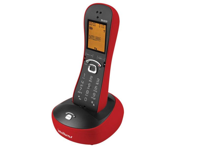 Telefone sem Fio Intelbras TS 8220 - Identificador de Chamadas Display ...