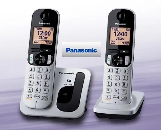 Telefone Sem Fio Panasonic KX-TGC212 Com Viva Voz 110/220v - Ramais - Magazine Luiza