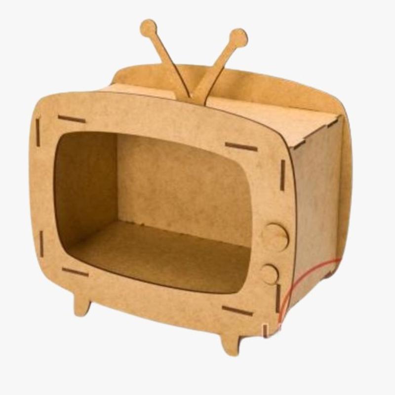 Televisão TV Retro Mdf Cru Decoração Vintage Festa - Meu Lugar ...