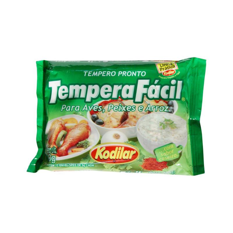 Tempera Fácil Pronto para Aves, Peixes e Arroz 60g Kodilar - Tempero ...