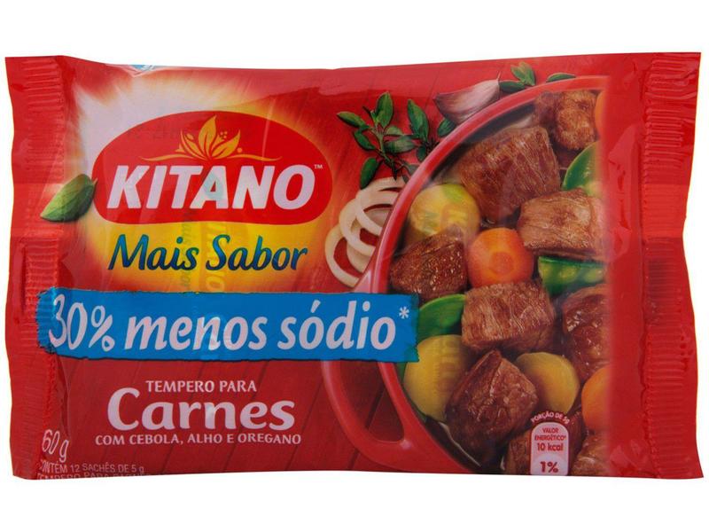 Tempero Carne Kitano Mais Sabor 60g - Tempero - Magazine Luiza
