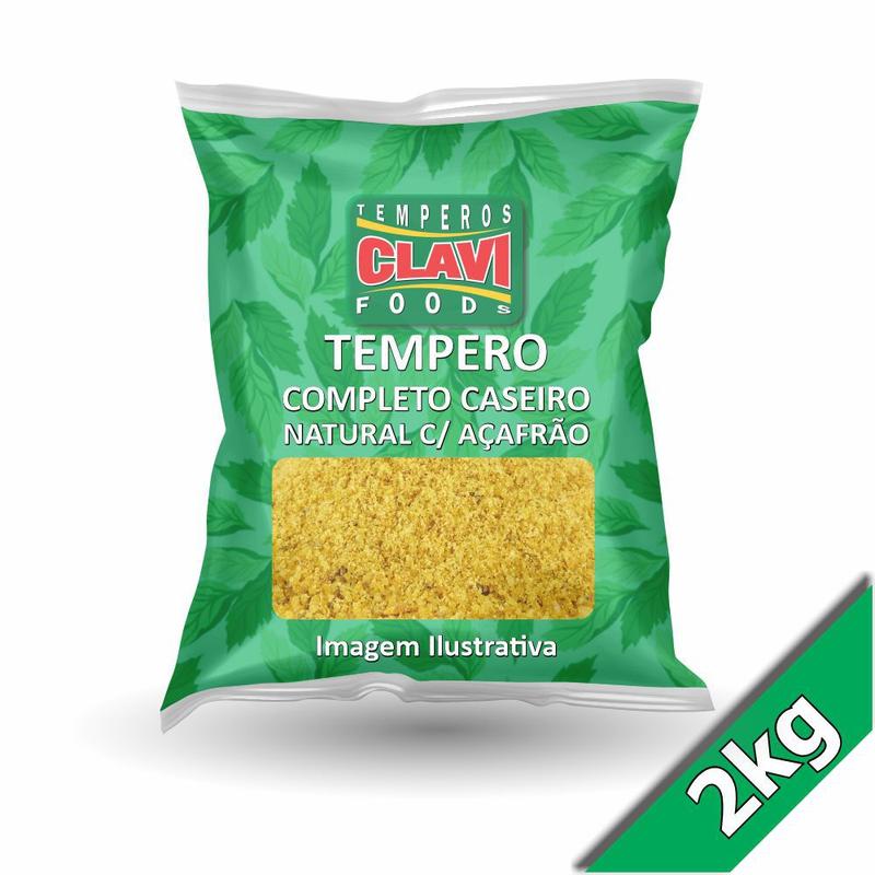 Tempero Completo Caseiro Natural Com Açafrão 2Kg - Clavi Temperos e ...