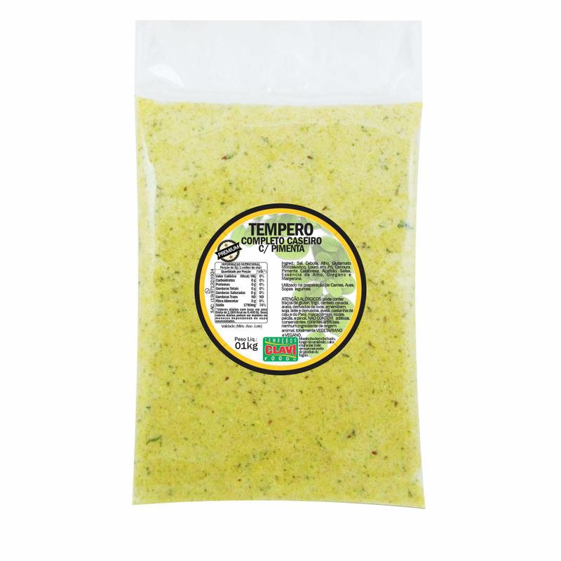 Tempero Completo Caseiro Natural Com Pimenta Sc 01Kg - Clavi Temperos ...