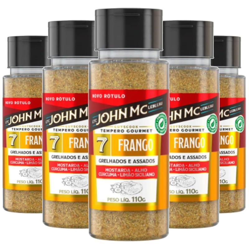 Tempero Gourmet para Frango JOHN Mc 110g (5 potes) - Tempero - Magazine ...
