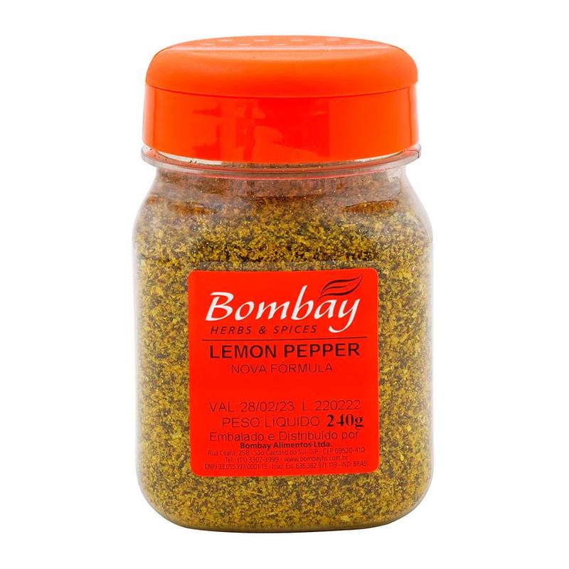 Tempero Lemon Pepper Bombay 240g - Tempero - Magazine Luiza