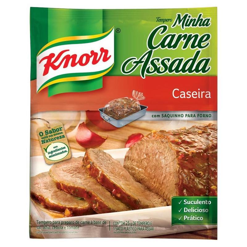 Tempero Minha Carne Assada Caseira 25g - 15 unidades - Knorr - Tempero ...