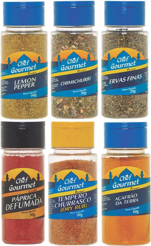 Temperos lemon pepper chimichurri ervas finas páprica defumada açafrão ...