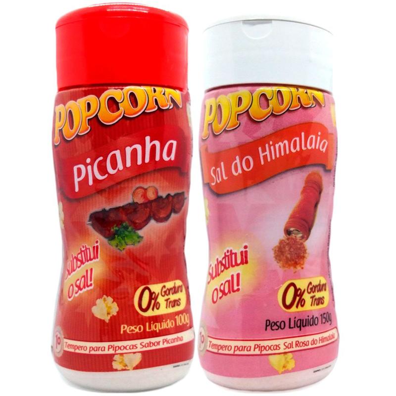 Temperos Para Pipoca Caixa com 24 Frascos 12 Picanha e 12 Sal do ...