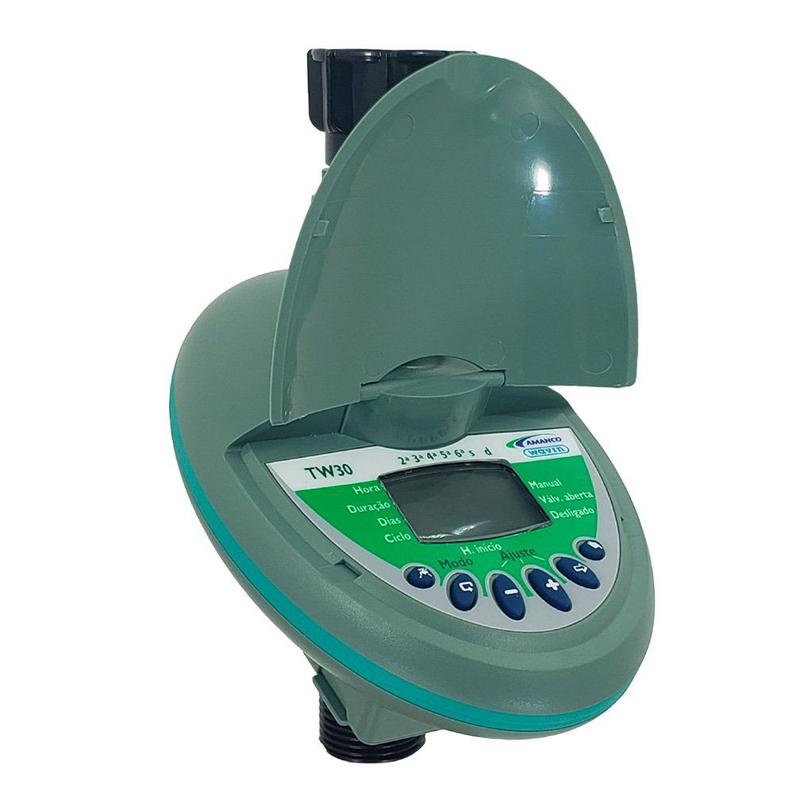 Temporizador de Irrigação Automático Jardim TW30 Amanco - Timer para ...